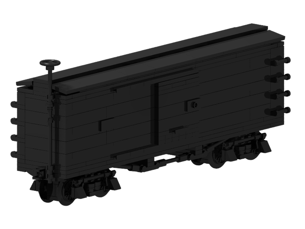LEGO MOC Narrow Gauge Box Car by jhhpp | Rebrickable - Build with LEGO