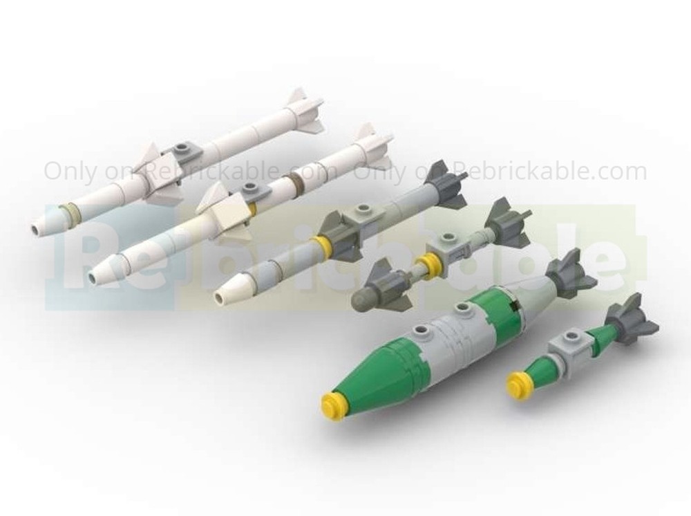 LEGO MOC-195544 US Missile Pack #1 by Brick Industries | Rebrickable ...
