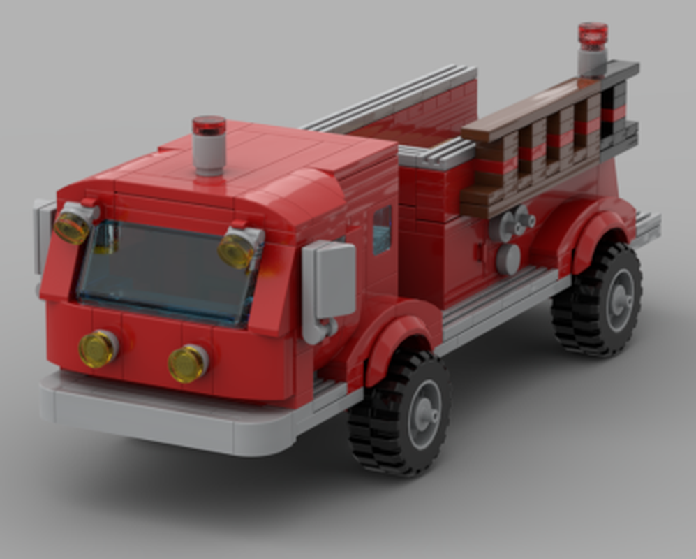 LEGO MOC American La France 700 Series Antique Firetruck by leeggoo_Creator | Rebrickable ...