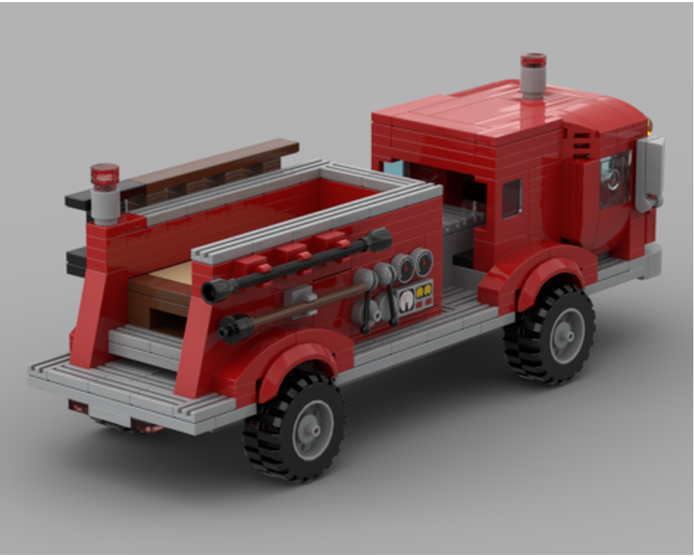 LEGO MOC American La France 700 Series Antique Firetruck by leeggoo_Creator | Rebrickable ...