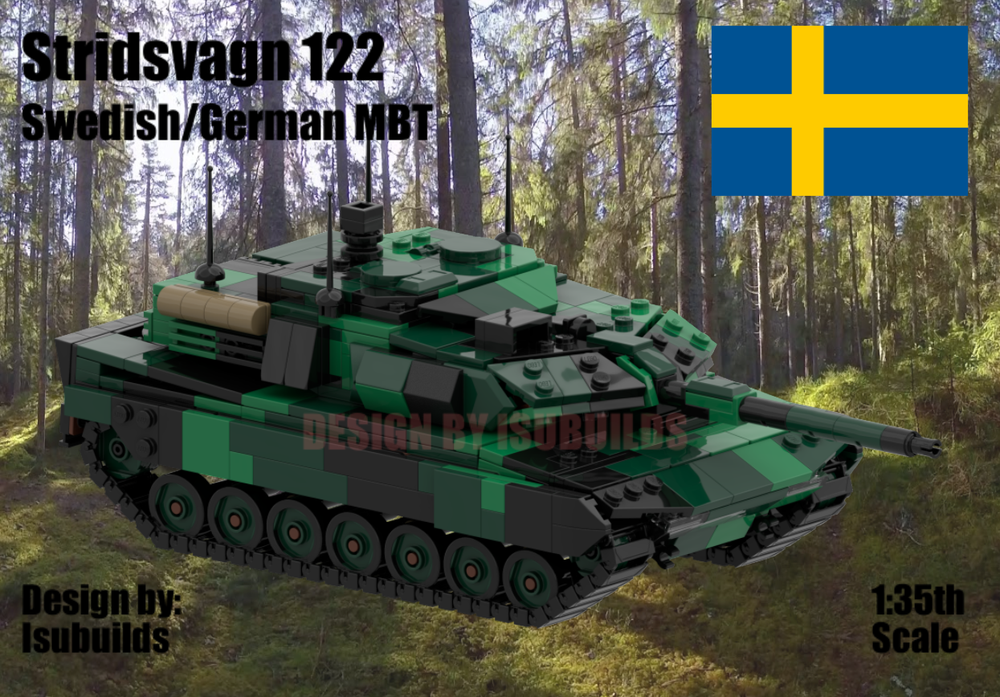 LEGO MOC Stridsvagn 122 by Isubuilds | Rebrickable - Build with LEGO
