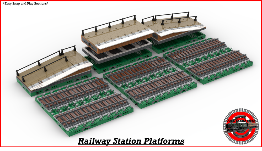 LEGO MOC Railway Station Platforms by FatalTrainBuilds | Rebrickable ...