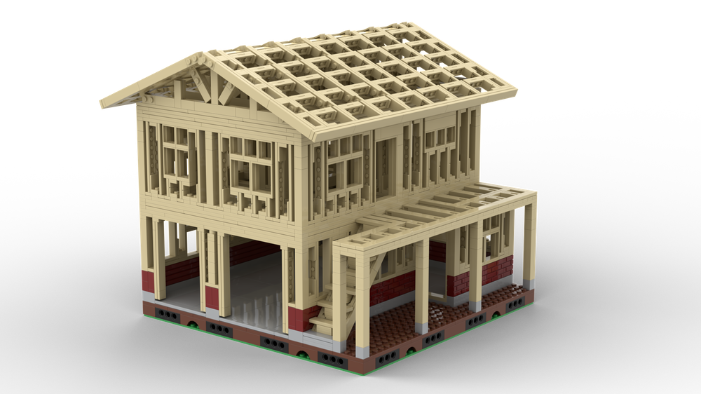LEGO MOC Unfinished House 2 by Yellow.LXF | Rebrickable - Build with LEGO