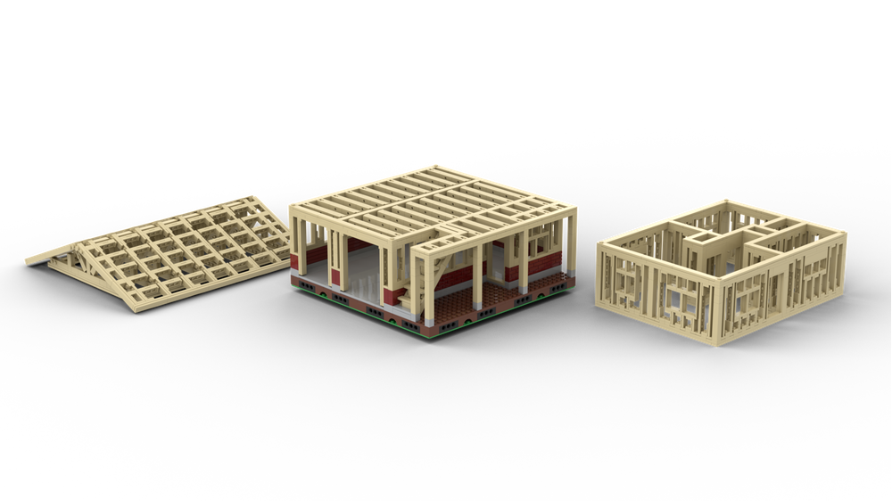 LEGO MOC Unfinished House 2 by Yellow.LXF | Rebrickable - Build with LEGO