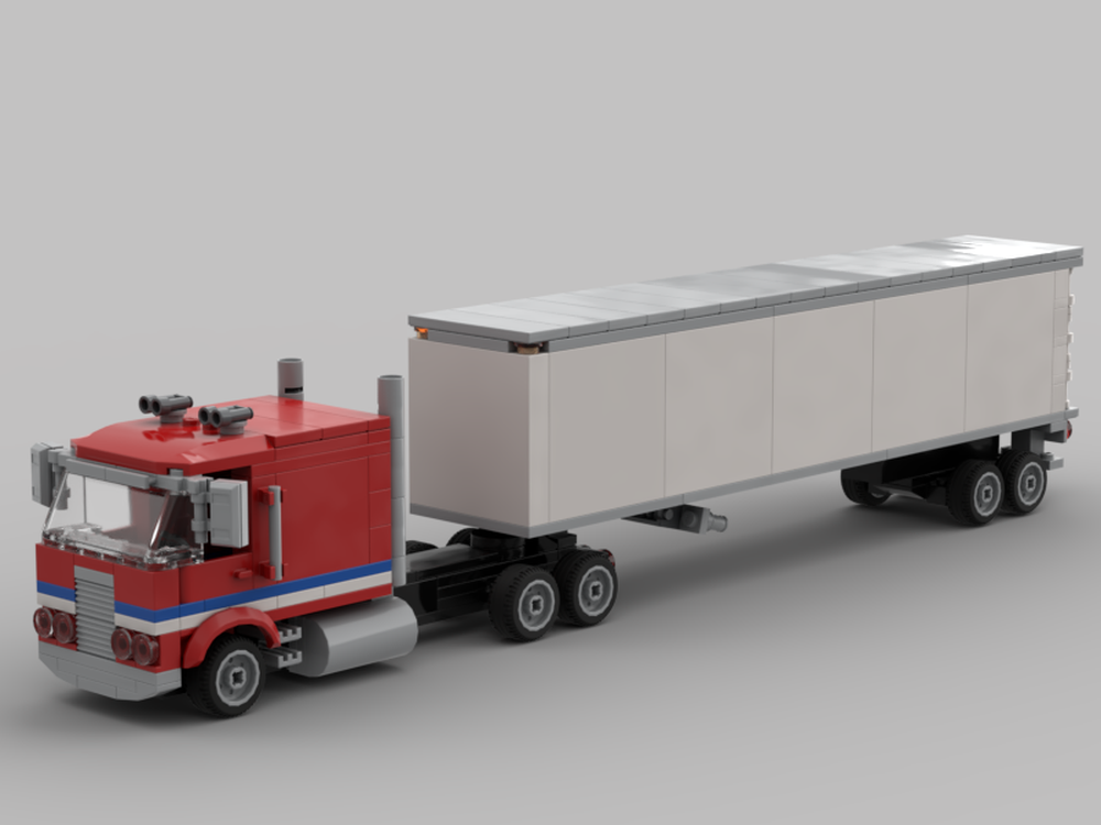 LEGO MOC Cab Over Tractor Trailer by JIDBrickCreations | Rebrickable ...