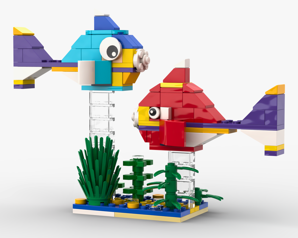 LEGO MOC 11021 Fish by Lenarex | Rebrickable - Build with LEGO