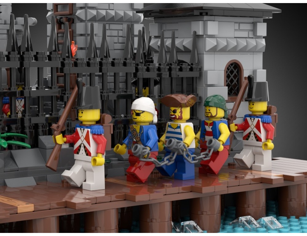 Lego Moc Prison Isle By Mikeybrickalloti Rebrickable Build With Lego