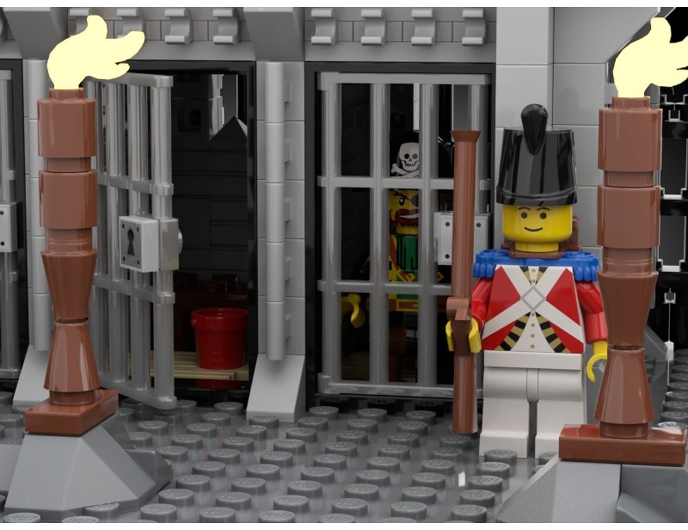 Lego Moc Prison Isle By Mikeybrickalloti Rebrickable Build With Lego