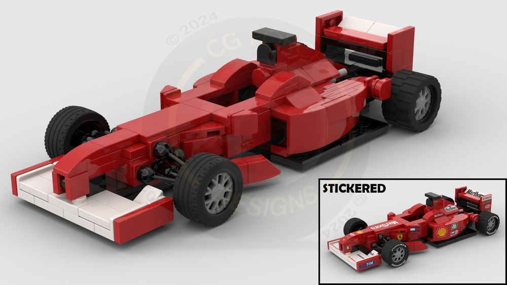 LEGO MOC F1 Ferrari F1-2000 by CGForceDesigns | Rebrickable - Build ...