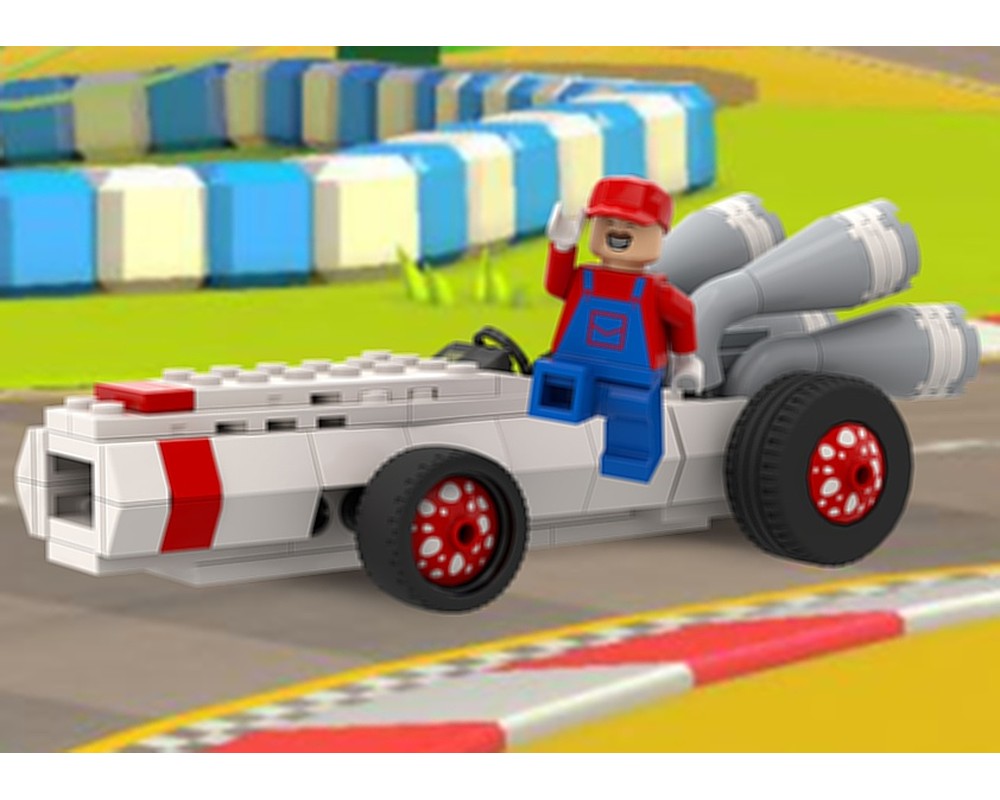 Lego Moc Mario Kart B Dasher By Pfundjj Rebrickable Build With Lego