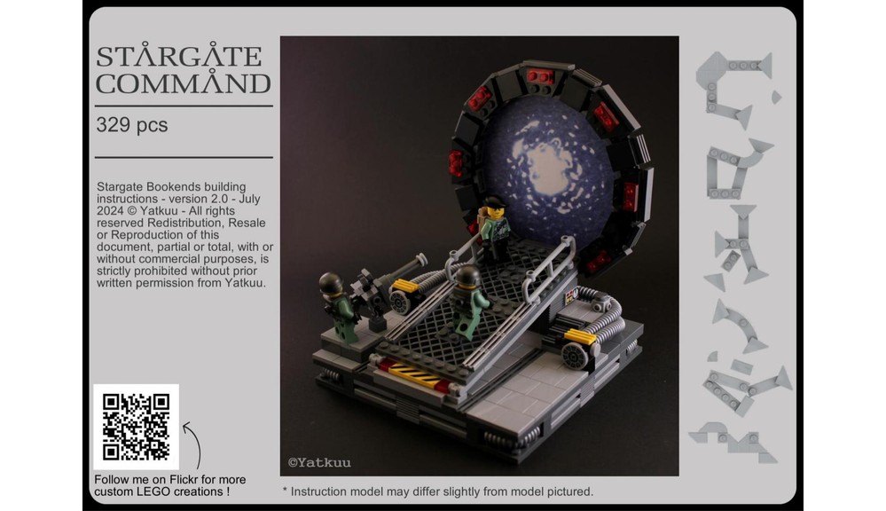 LEGO MOC Stargate Bookends by Yatkuu | Rebrickable - Build with LEGO