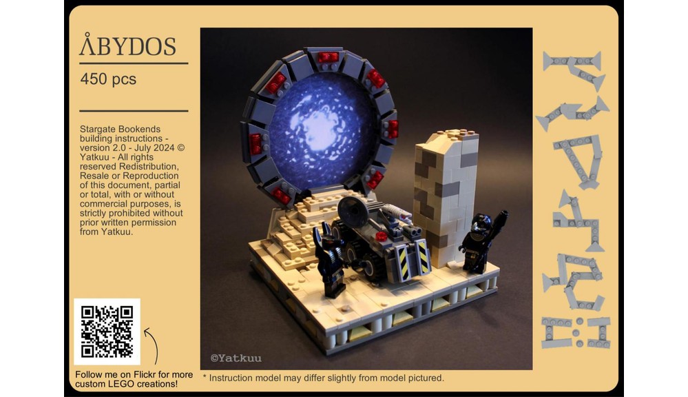 LEGO MOC Stargate Bookends by Yatkuu | Rebrickable - Build with LEGO