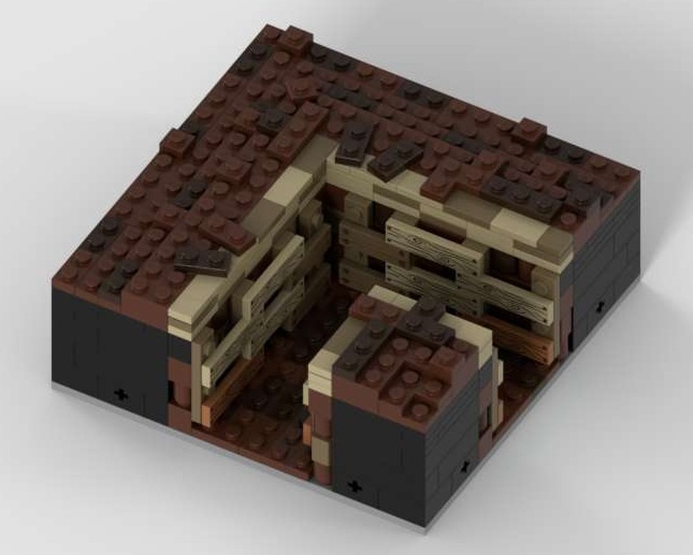 LEGO MOC Modular Trench - Corner Narrow by mikey2110 | Rebrickable ...