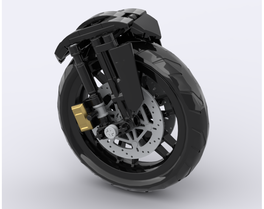 LEGO MOC 1:8 Motorcycle Front Mudguard by bentobrick | Rebrickable - Build with LEGO