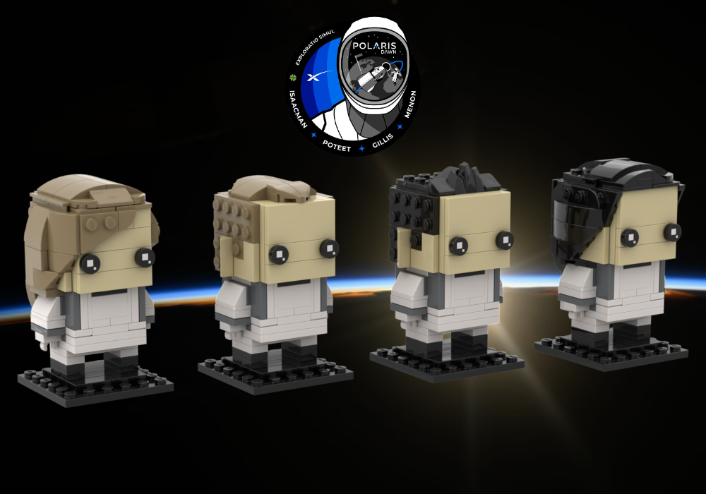 LEGO MOC Polaris Dawn Crew (Spacesuits) Bundle by OrchardBuilds ...
