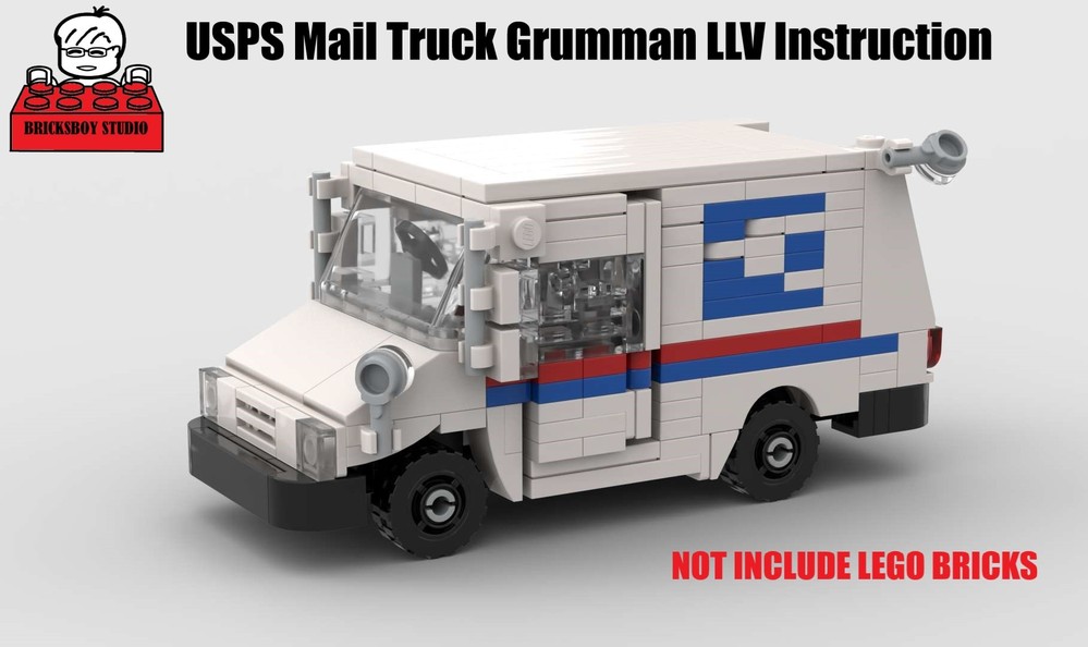 LEGO MOC USPS Mail Truck Grumman LLV by bricksboy | Rebrickable - Build ...