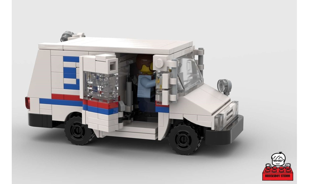 LEGO MOC USPS Mail Truck Grumman LLV by bricksboy | Rebrickable - Build ...