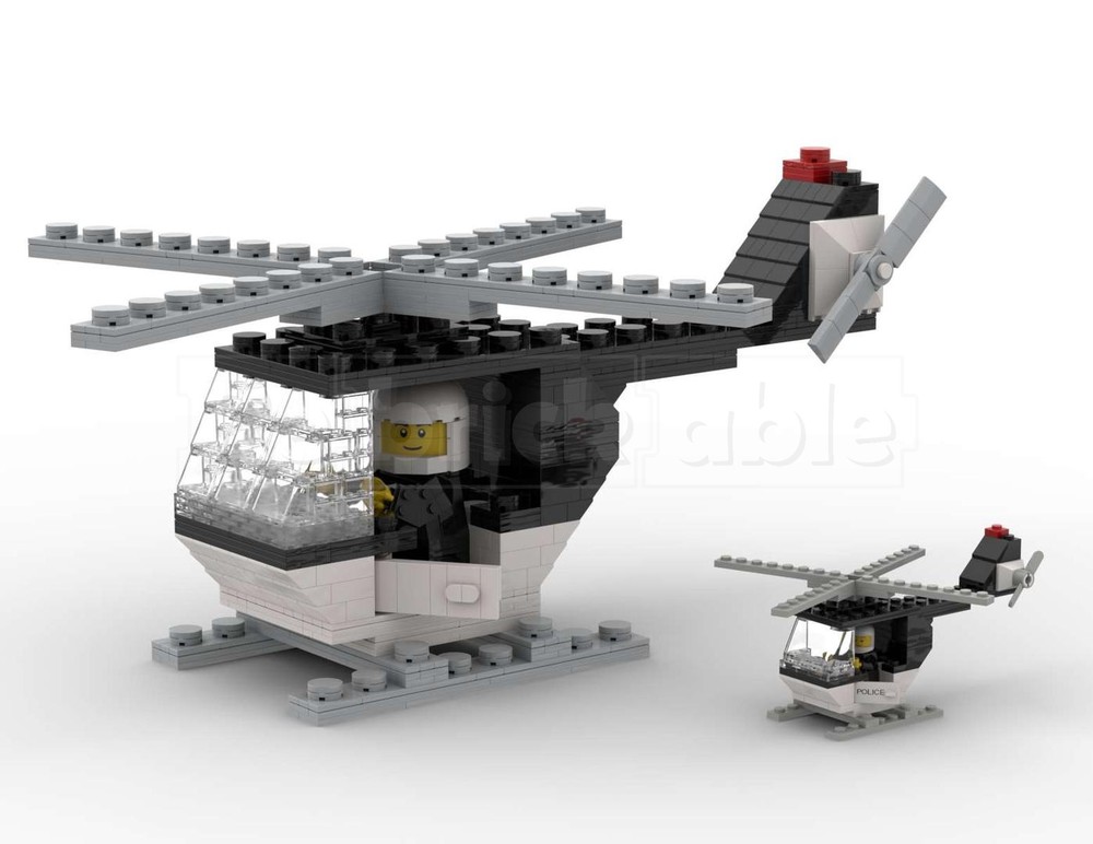 LEGO MOC LEGO 645 Police Helicopter in 3:1 Scale by williweb ...