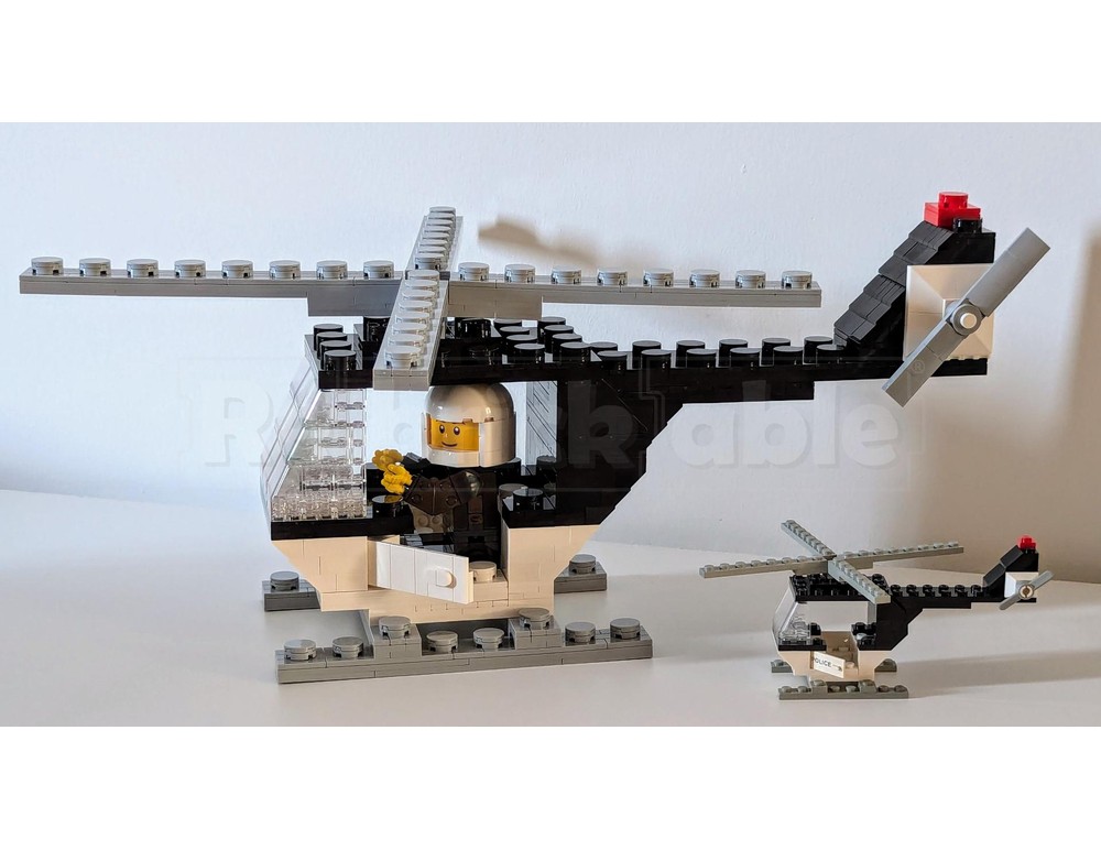 LEGO MOC LEGO 645 Police Helicopter in 3:1 Scale by williweb ...