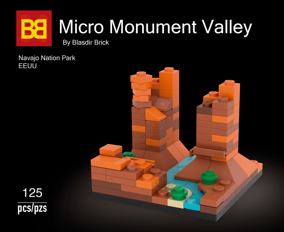 LEGO MOC Micro Monument Valley by Blasdir Brick | Rebrickable - Build ...
