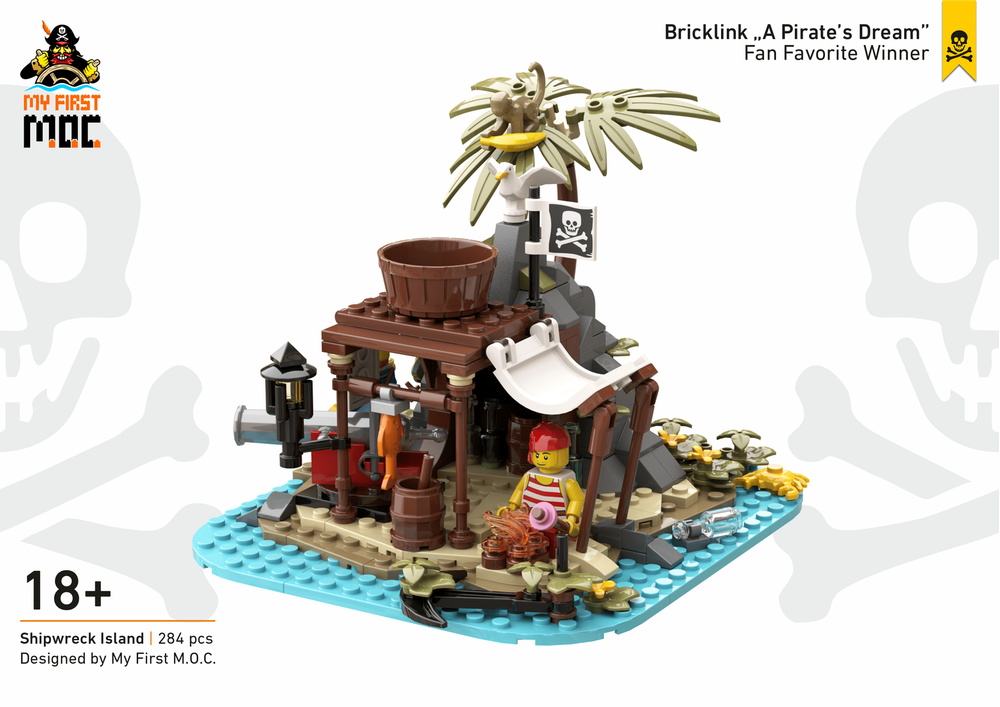 Lego Moc Shipwreck Island By Myfirstmoc Rebrickable Build With Lego