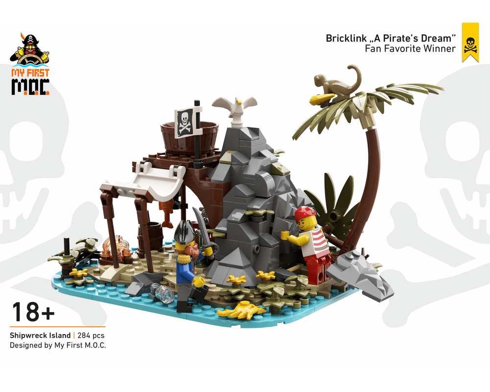 Lego Moc Shipwreck Island By Myfirstmoc Rebrickable Build With Lego