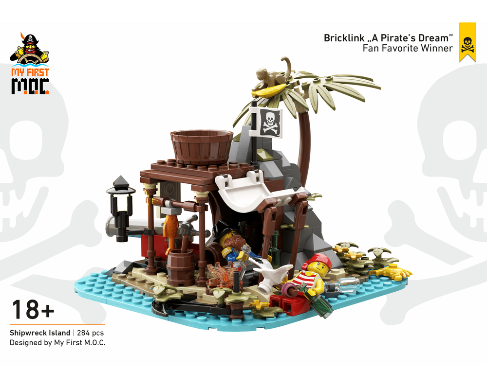 Lego Moc Shipwreck Island By Myfirstmoc Rebrickable Build With Lego
