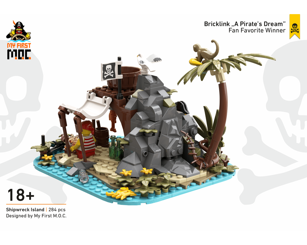 Lego Moc Shipwreck Island By Myfirstmoc Rebrickable Build With Lego