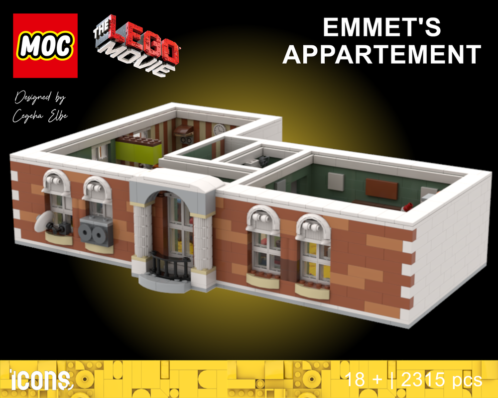 LEGO MOC Emmet's apartment by Cegeha Elbe | Rebrickable - Build with LEGO