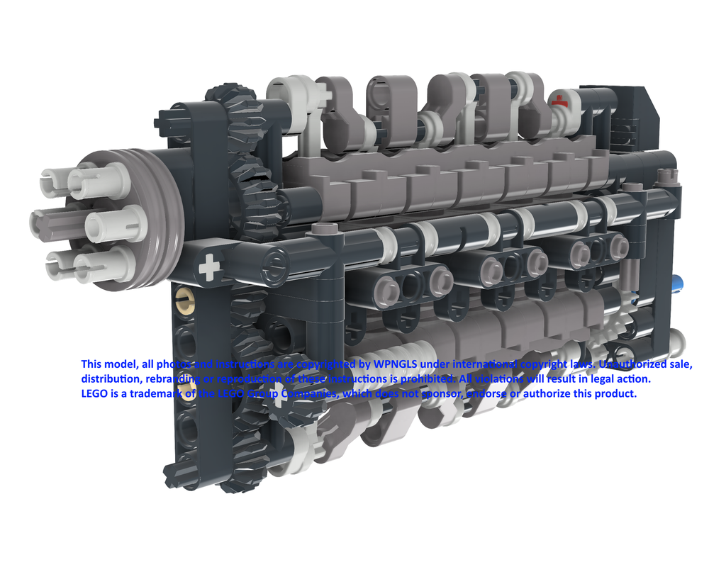 LEGO MOC Junkers Jumo 205 by WPNGLS | Rebrickable - Build with LEGO