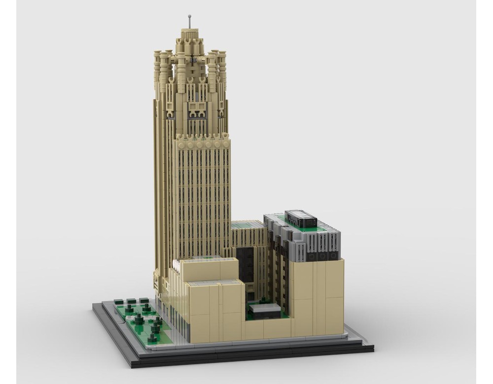 LEGO MOC Chicago Tribune Tower Apartments, 1:550 Scale by sea2sea ...