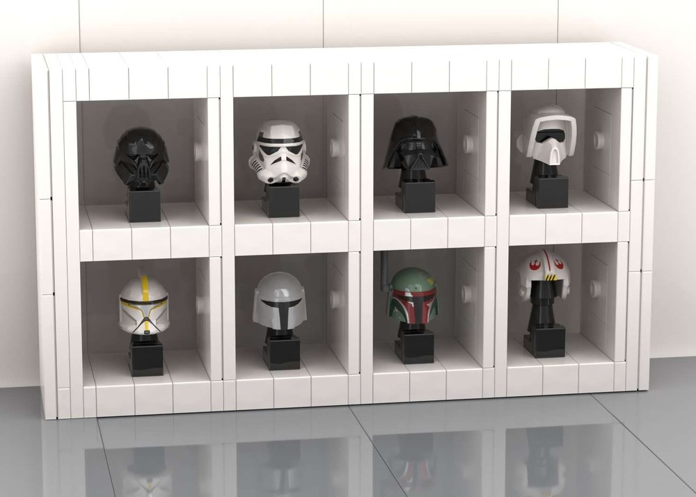 LEGO MOC Minifig scale Ikea like Kallax shelf by polygoni | Rebrickable ...