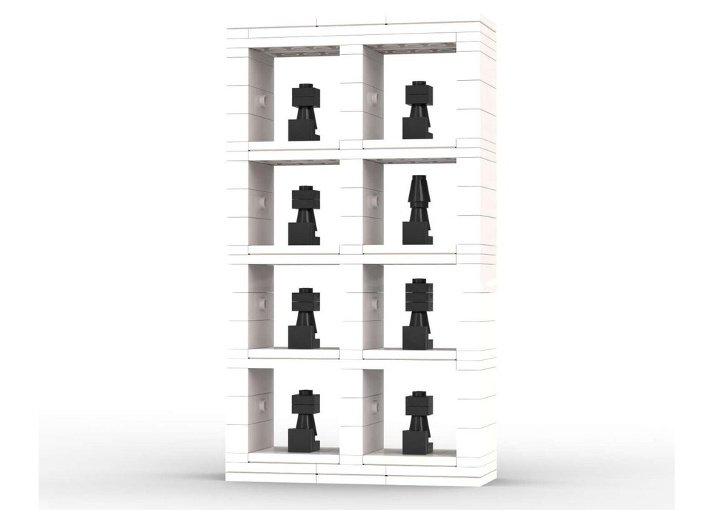Lego Moc Minifig Scale Ikea Like Kallax Shelf By Polygoni Rebrickable