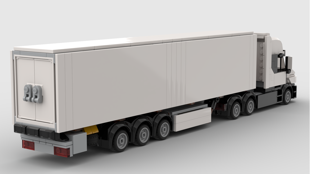 Lego Moc Refrigerated Trailer By Phigeon Rebrickable Build With Lego