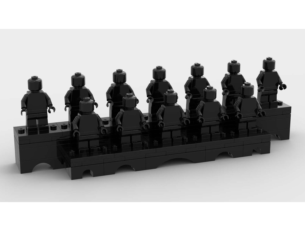 LEGO MOC Stands for 12 Minifigures by Geralt31 | Rebrickable - Build ...
