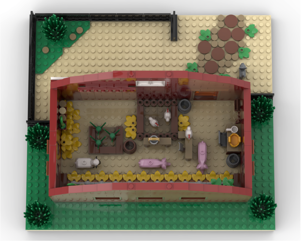 LEGO MOC Stardew Valley Barn by steamwerksceo | Rebrickable - Build ...