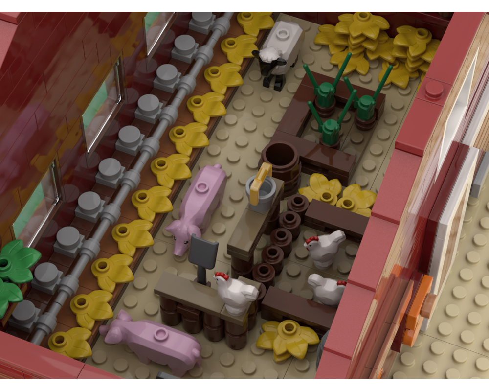 LEGO MOC Stardew Valley Barn by steamwerksceo | Rebrickable - Build ...