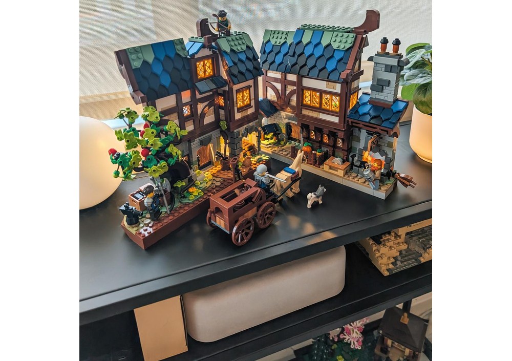 Lego Moc Medieval Blacksmith Nook By Theastralj Rebrickable Build