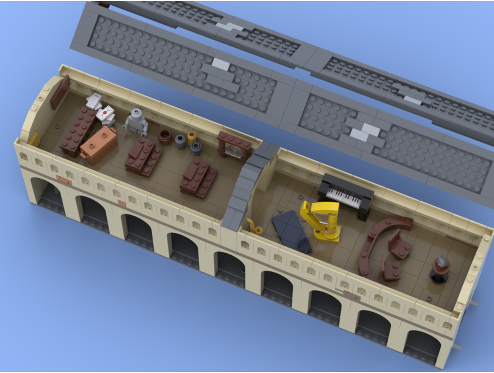 Lego Moc Lego Hogwarts Bell Tower Corridor By Raviolifarmer