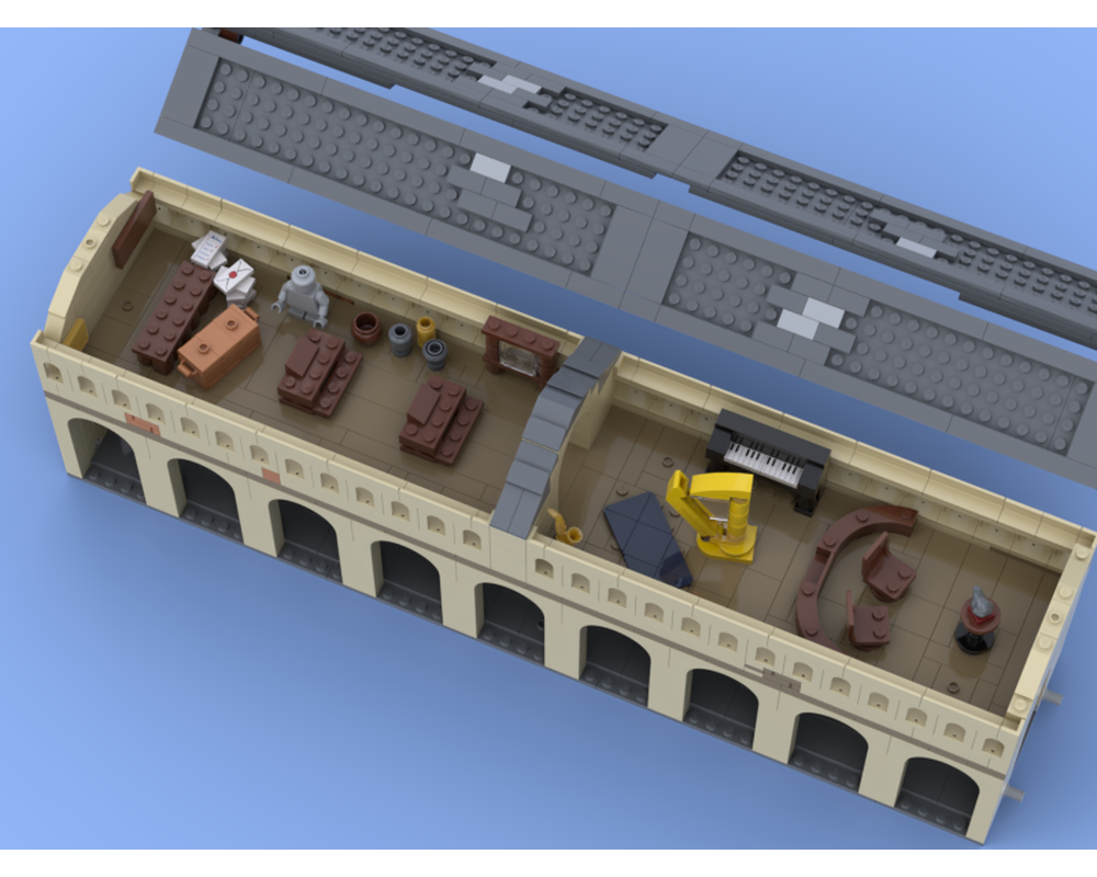 LEGO MOC Lego hogwarts bell tower corridor by raviolifarmer ...