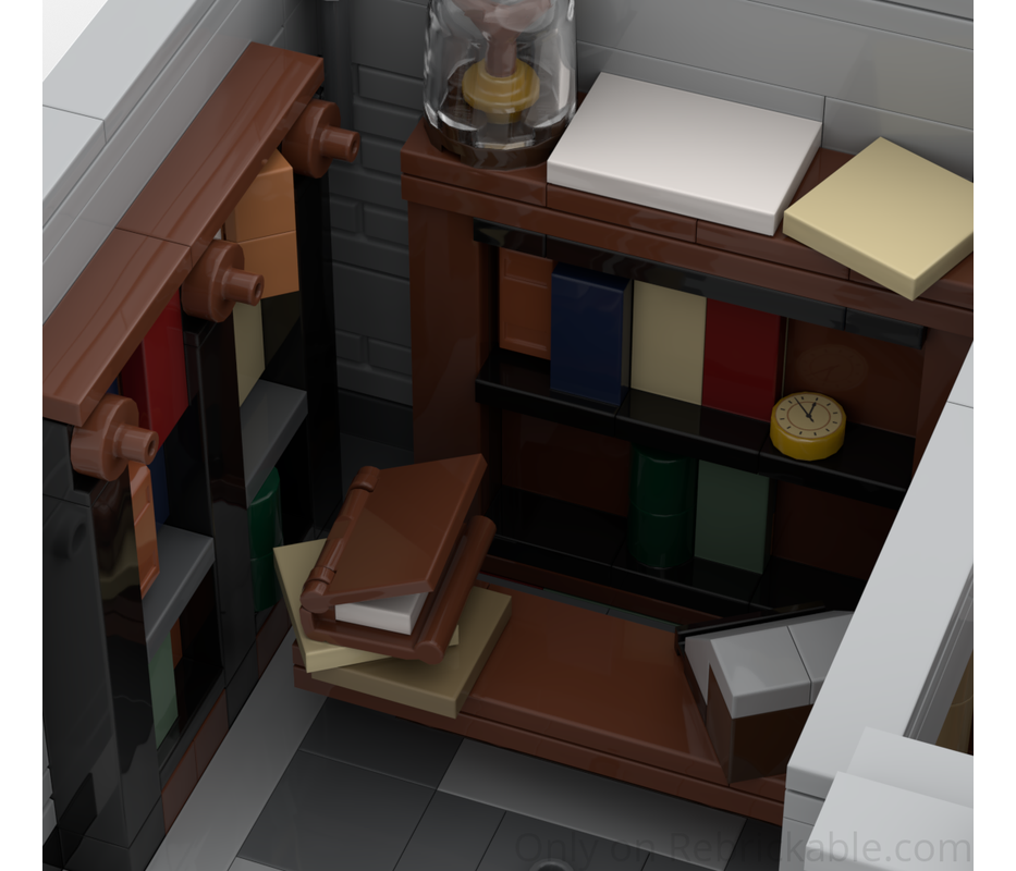 LEGO MOC Antique Bookstore & Townhouse by rebelnili | Rebrickable ...