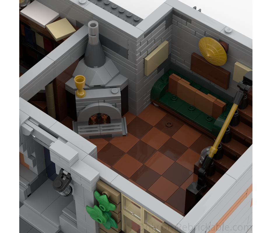 LEGO MOC Antique Bookstore & Townhouse by rebelnili | Rebrickable ...