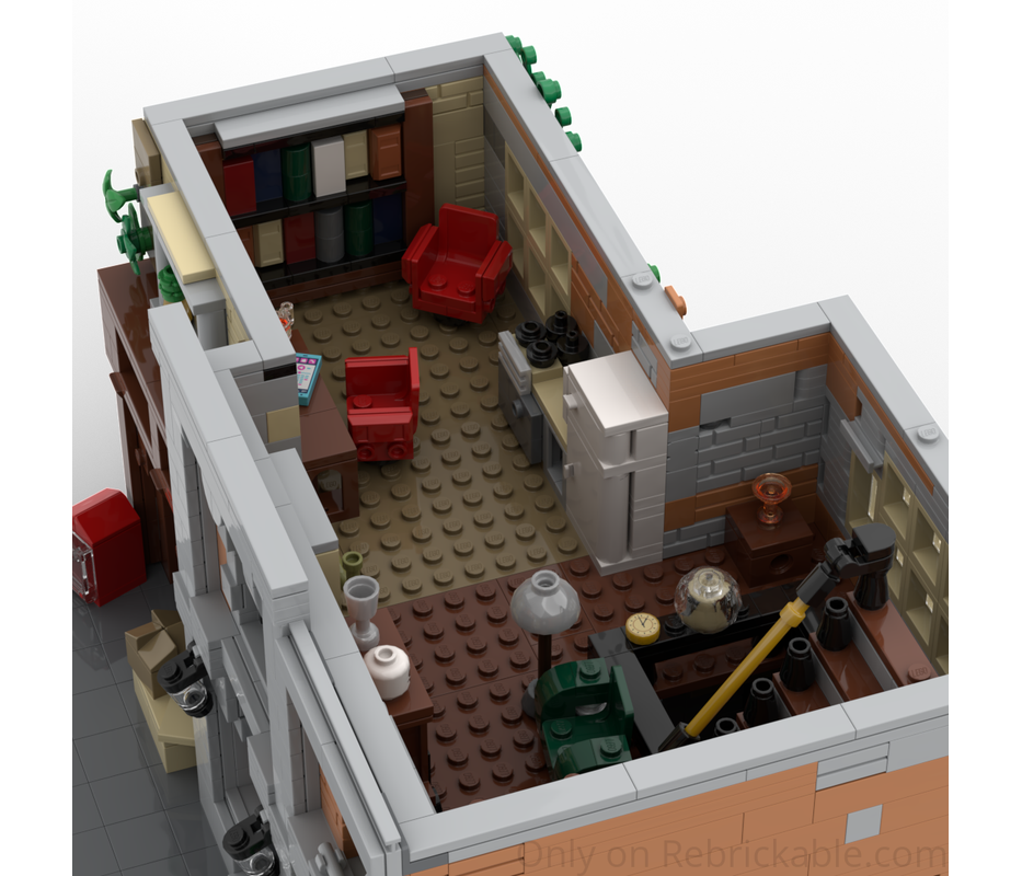 LEGO MOC Antique Bookstore & Townhouse by rebelnili | Rebrickable ...