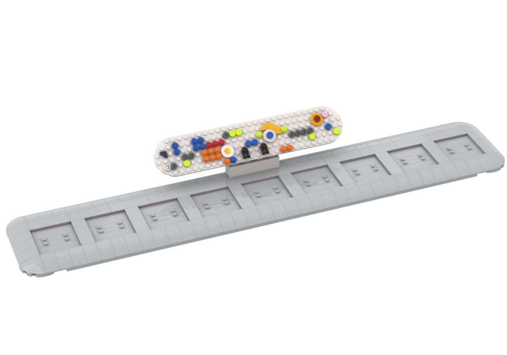 Lego Moc Inside Out Control Console For Brickheadz Display By