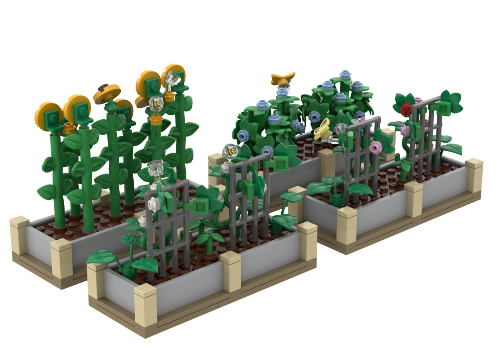 Lego Moc Large Planters By Orchardbuilds Rebrickable Build With Lego