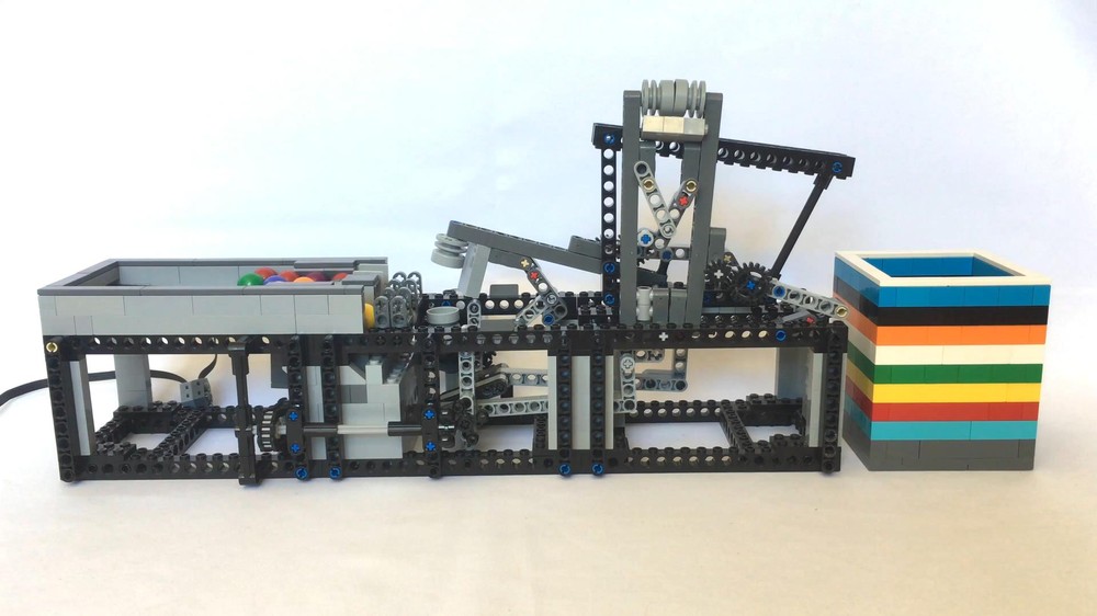Lego Moc Lego Gbc Scissor Lift Module By Sawyer K Rebrickable Build