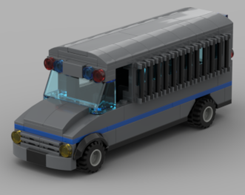 LEGO MOC Prison Transport Bus by leeggoo_Creator | Rebrickable - Build ...