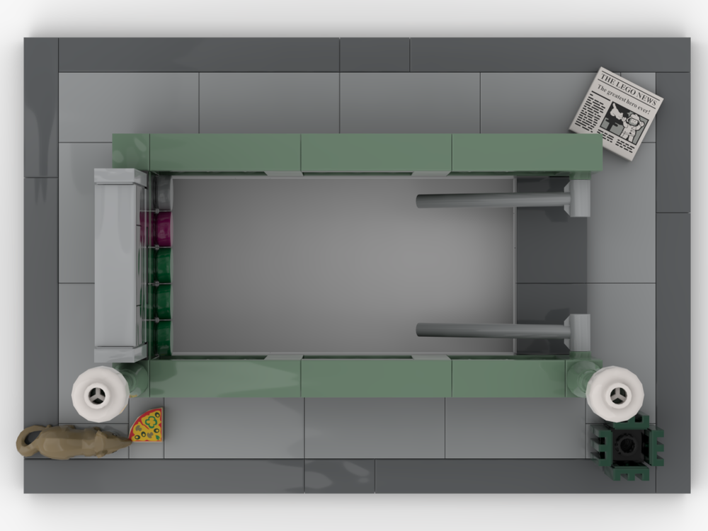 LEGO MOC NYC Subway Entrance by ABentMetrocard | Rebrickable - Build ...