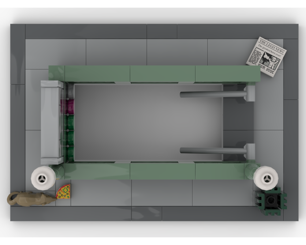 Lego Moc Nyc Subway Entrance By Abentmetrocard Rebrickable Build