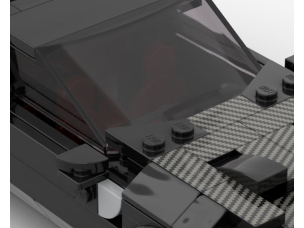 LEGO MOC Carbon fiber bonnet by x_luca_x3 | Rebrickable - Build with LEGO